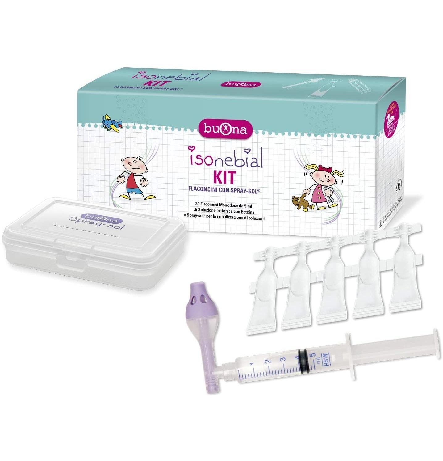 Comprar Nebianax Iso Kit (20 Viales X 5 Ml + Spray-Sol) | Dermofarma.es