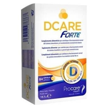 Comprar Procare Dcare 2000 Iu Vitamina D3 84 Cápsulas | Dermofarma.es