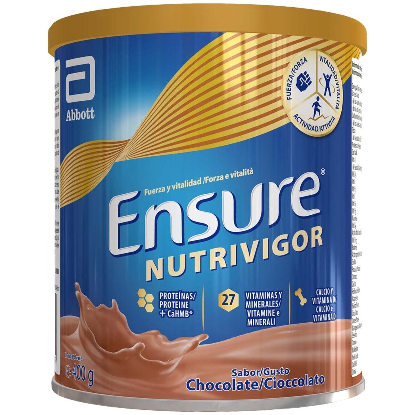 Comprar Ensure Nutrivigor Polvo Chocolate 400 G | Dermofarma.es