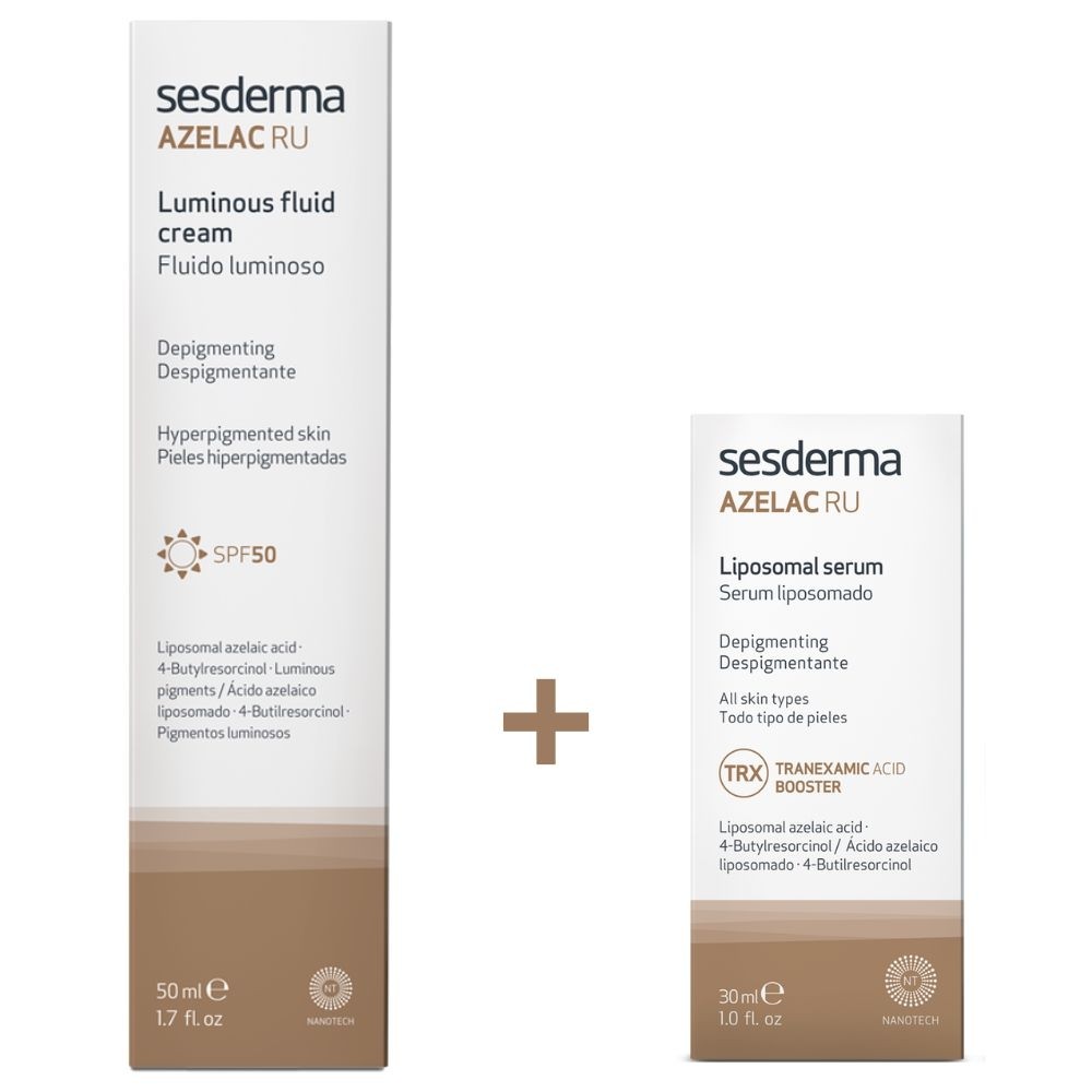 Pack AZELAC RU Fluido Luminoso, 50 ml. + AZELAC RU Serum, 30 ml. - Sesderma