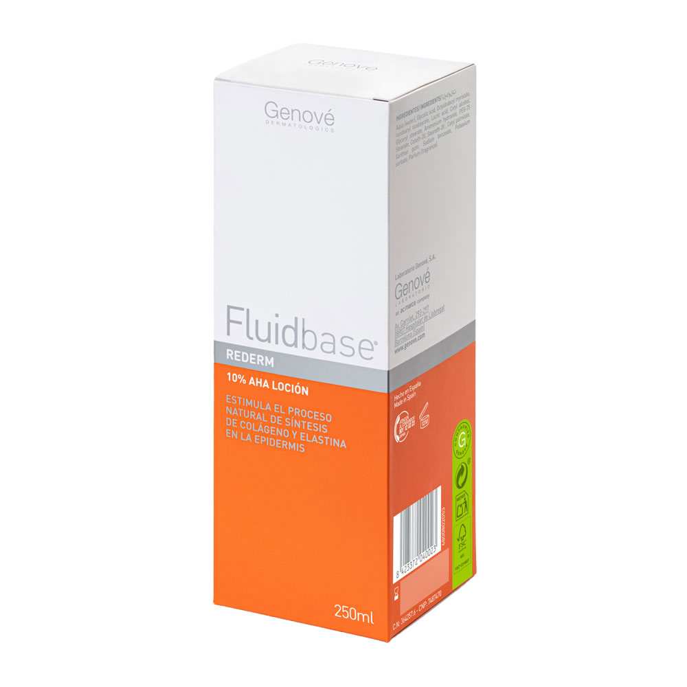 Fluidbase® Rederm Loción 10% AHA, 250 ml. - Genové